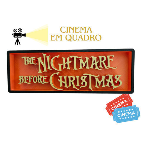 O Estranho Mundo De Jack Logo 3d Placa Cinema Tim Burton | Shopee Brasil