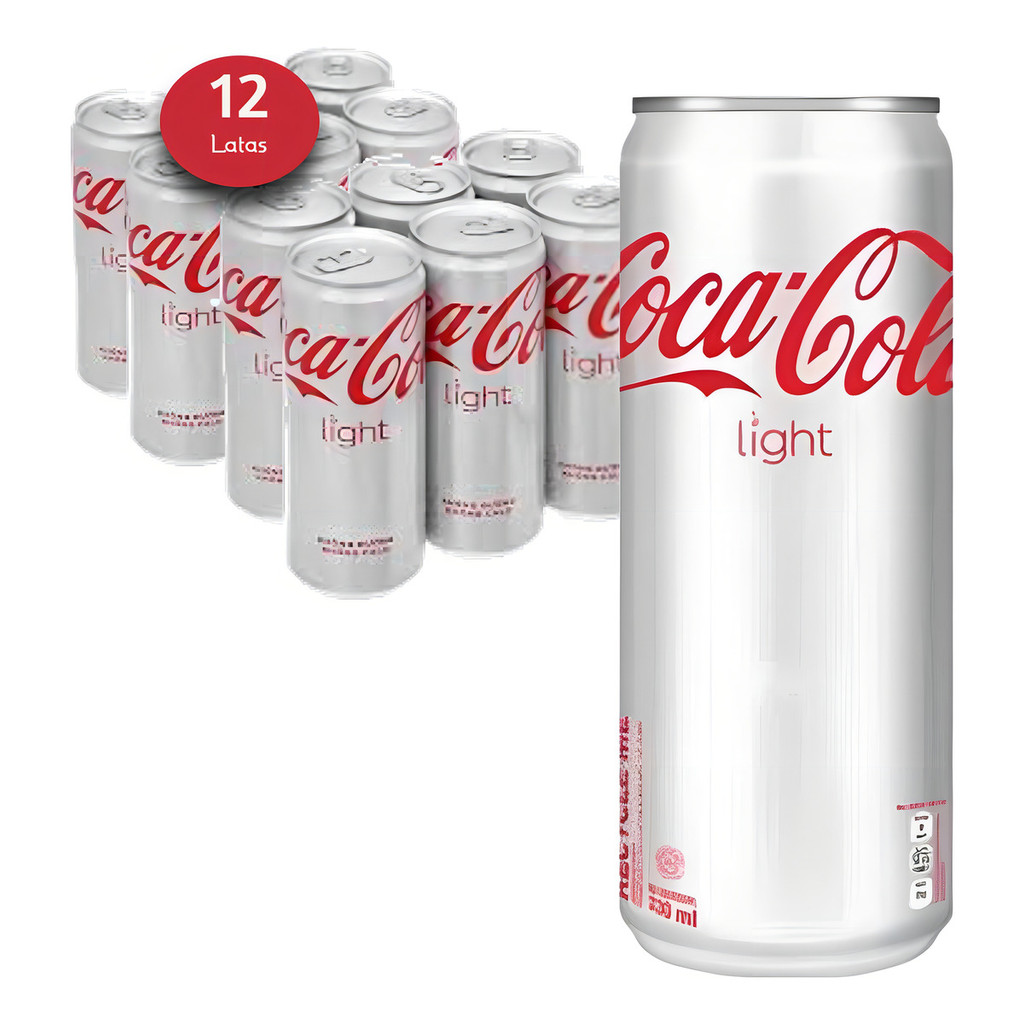 Coca-Cola Light | Lata 310ml | Pack com 12 Unidades 🥤 | Shopee Brasil