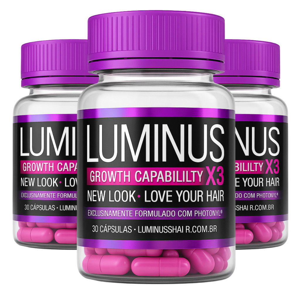 Kit 3 Unidades - Luminus Hair 90 cápsulas - Envio Imediato | Shopee Brasil