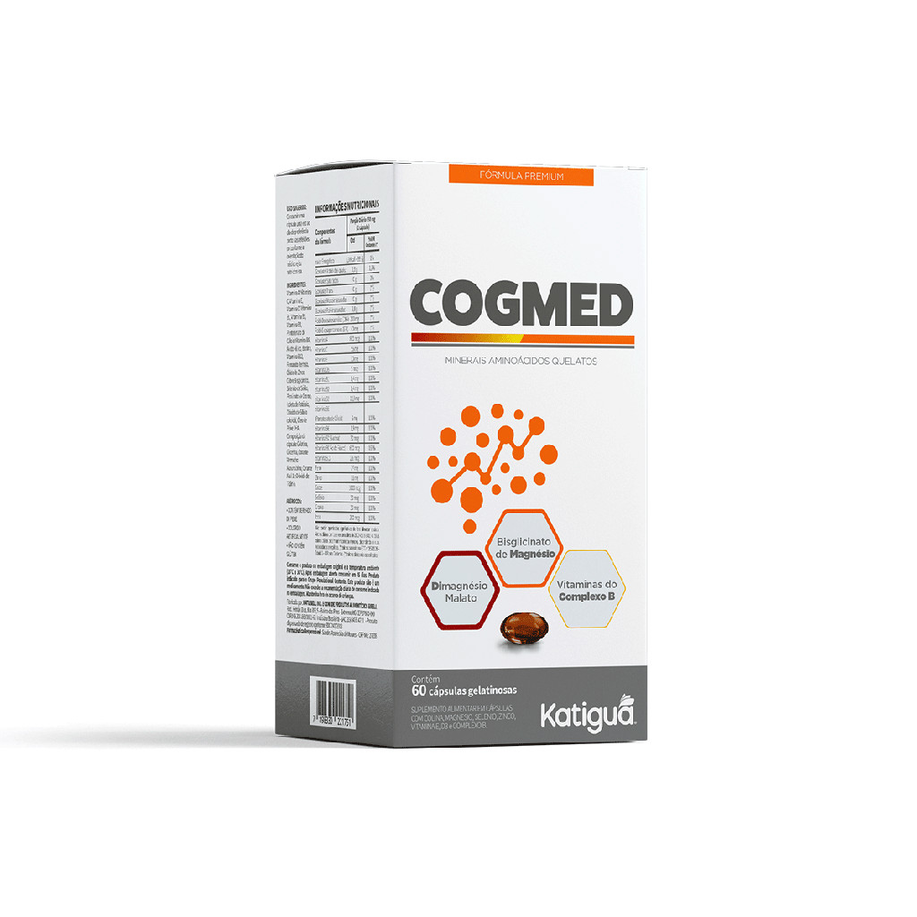 Cogmed Bisglicinato Magnésio Dimalato Minerais Quelato Memória ...