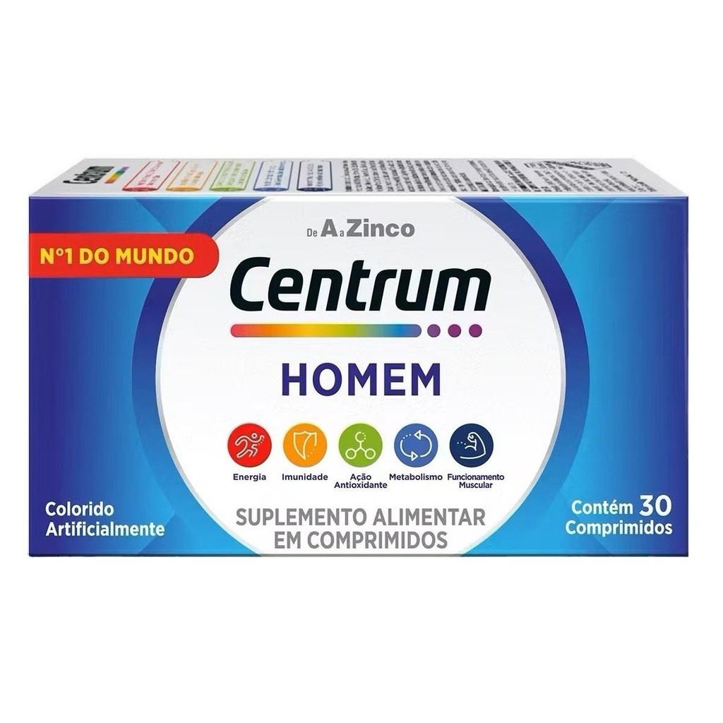Centrum Homem 30 Comprimidos | Shopee Brasil