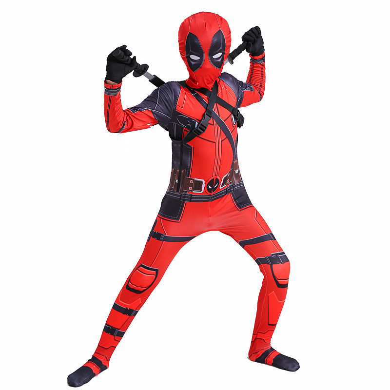 DYAA Superhero Deadpool Traje De Halloween Cosplay Jumpsuit Boys ...