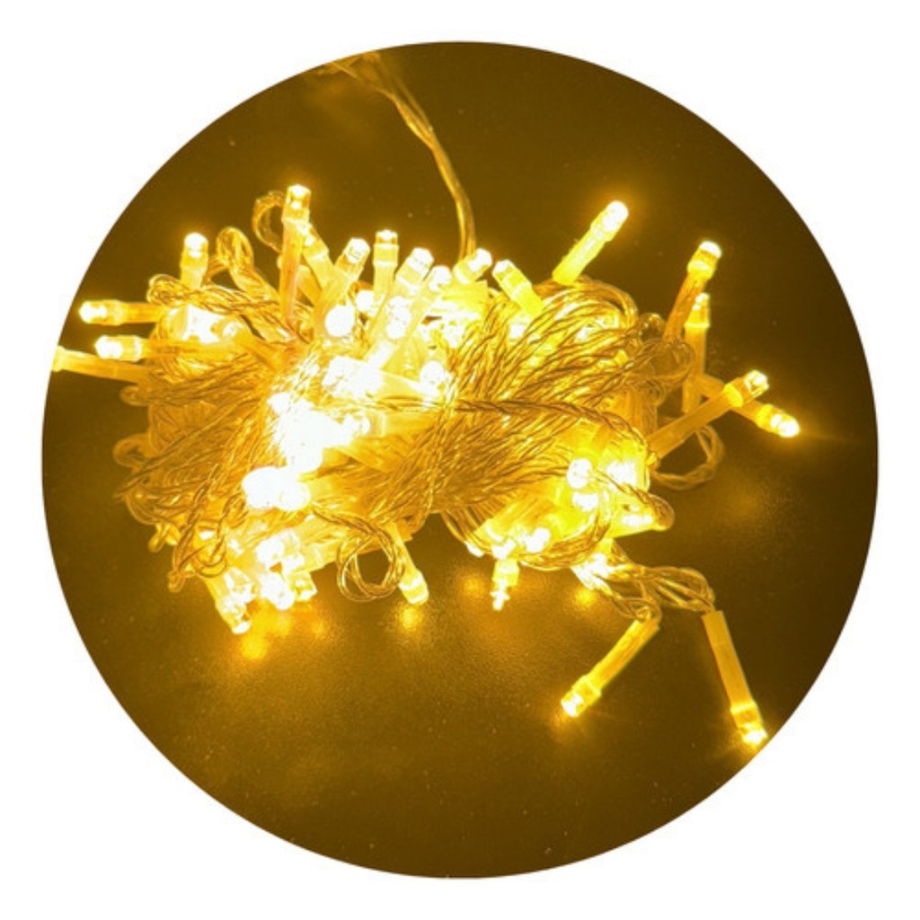 Pisca Pisca Natal 10m Branco Quente 100 Leds 8 Modos Luvinco | Shopee ...