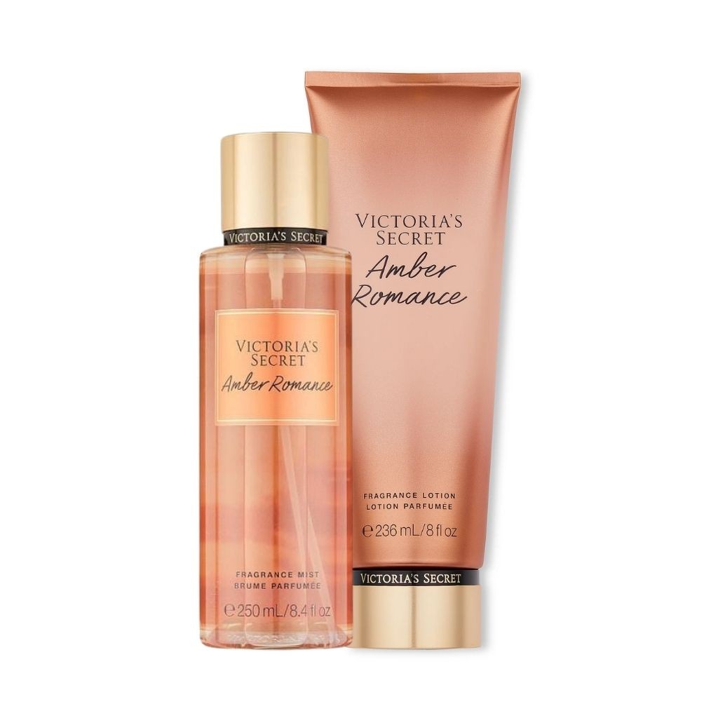 Kit Amber Romance Body Splash + Creme Victória's Secret | Shopee Brasil