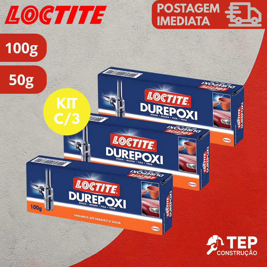 Kit Durepoxi Cola Epoxi Massa Epoxi Adesivo 50g ou 100g Original ...