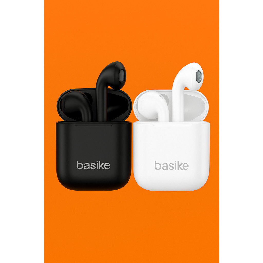 Fone Sem Fio Basike TWS Som Limpo + Case Recarregável ! | Shopee Brasil