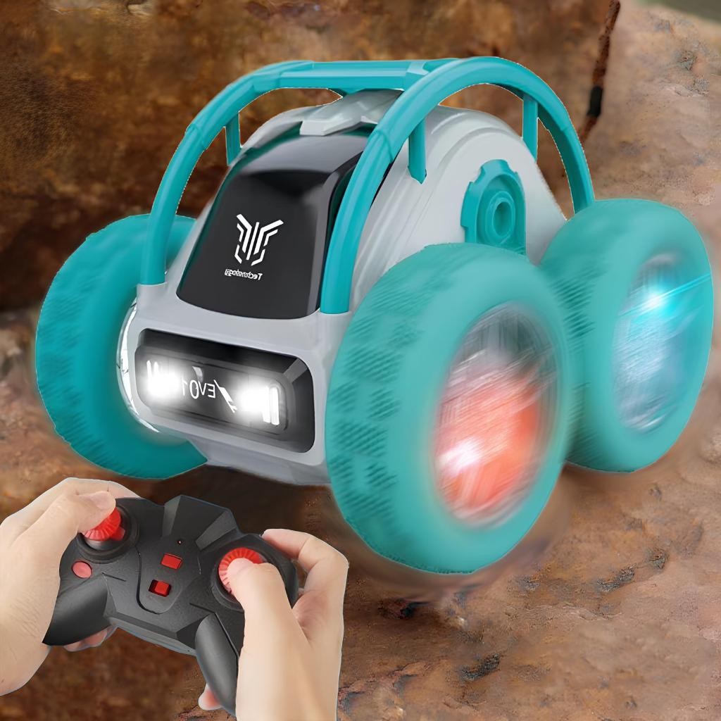 2.4G Luzes Carrinho Adorável Controle Remoto De Manobra 360° Relógio De ...