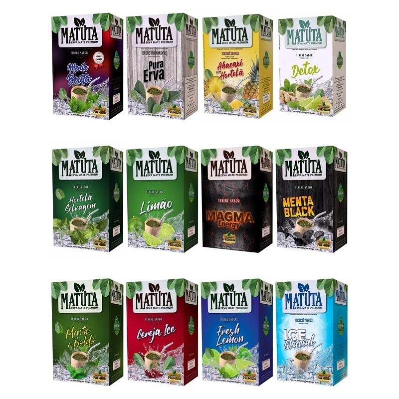 Kit Erva Mate para Tereré Matuta 500g - Escolha 18 Sabores | Shopee Brasil