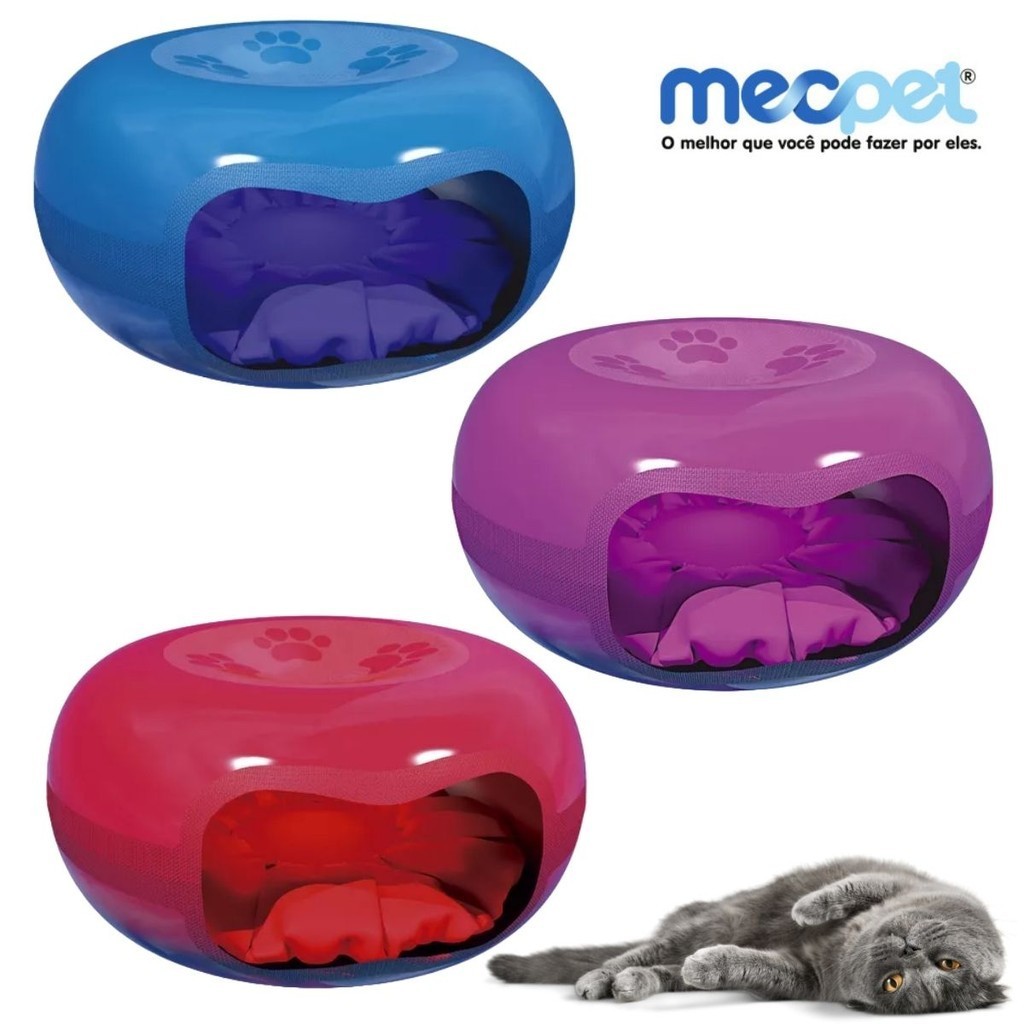Toca de Gato Donut Cat Home Casinha para Gato MecPet | Shopee Brasil