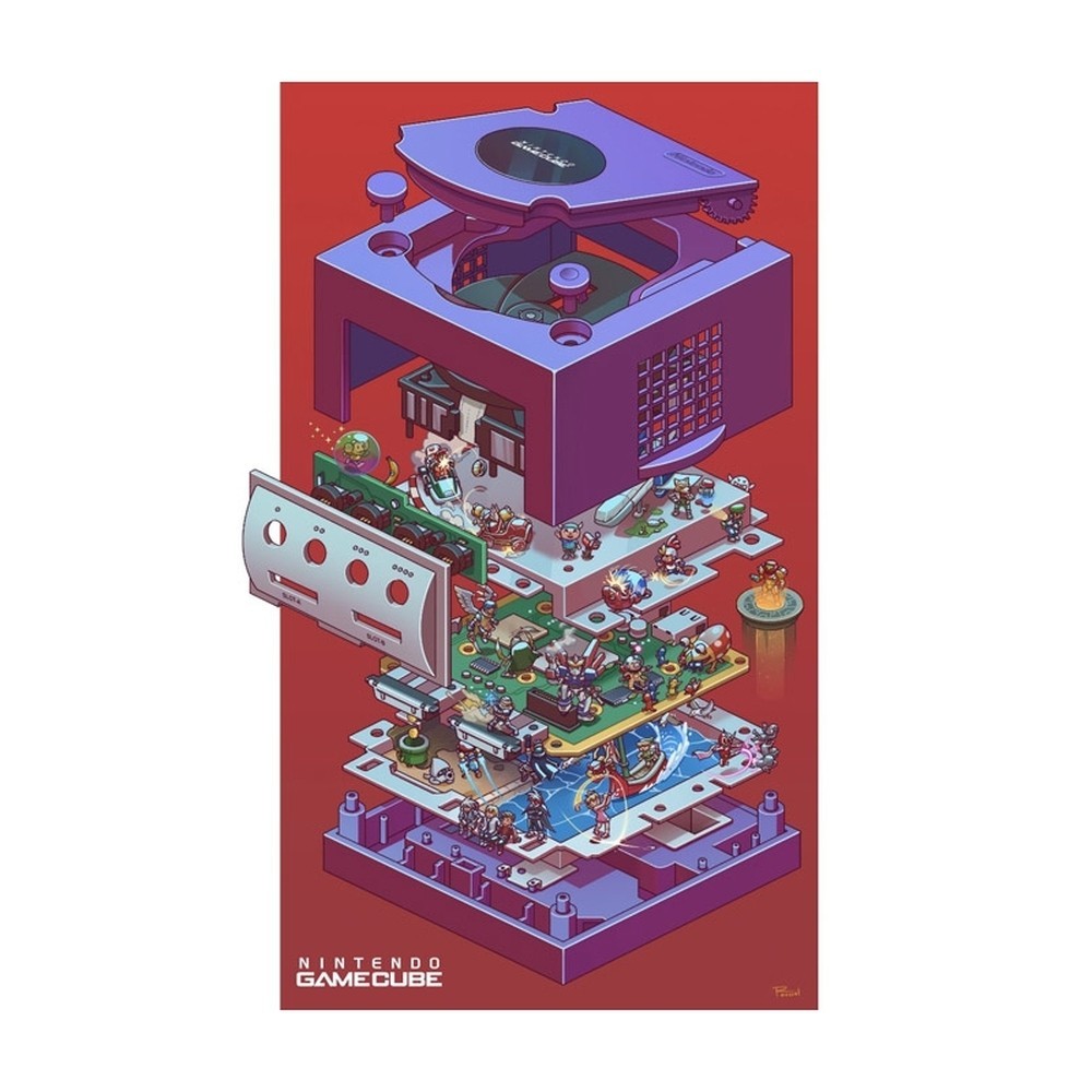 Pôster OLD!Gamer - Raio-X - GameCube | Shopee Brasil