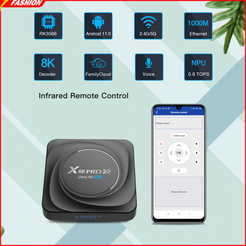 Internet Player Android Smart HD Home 8K Infrared Remote Instruction ...