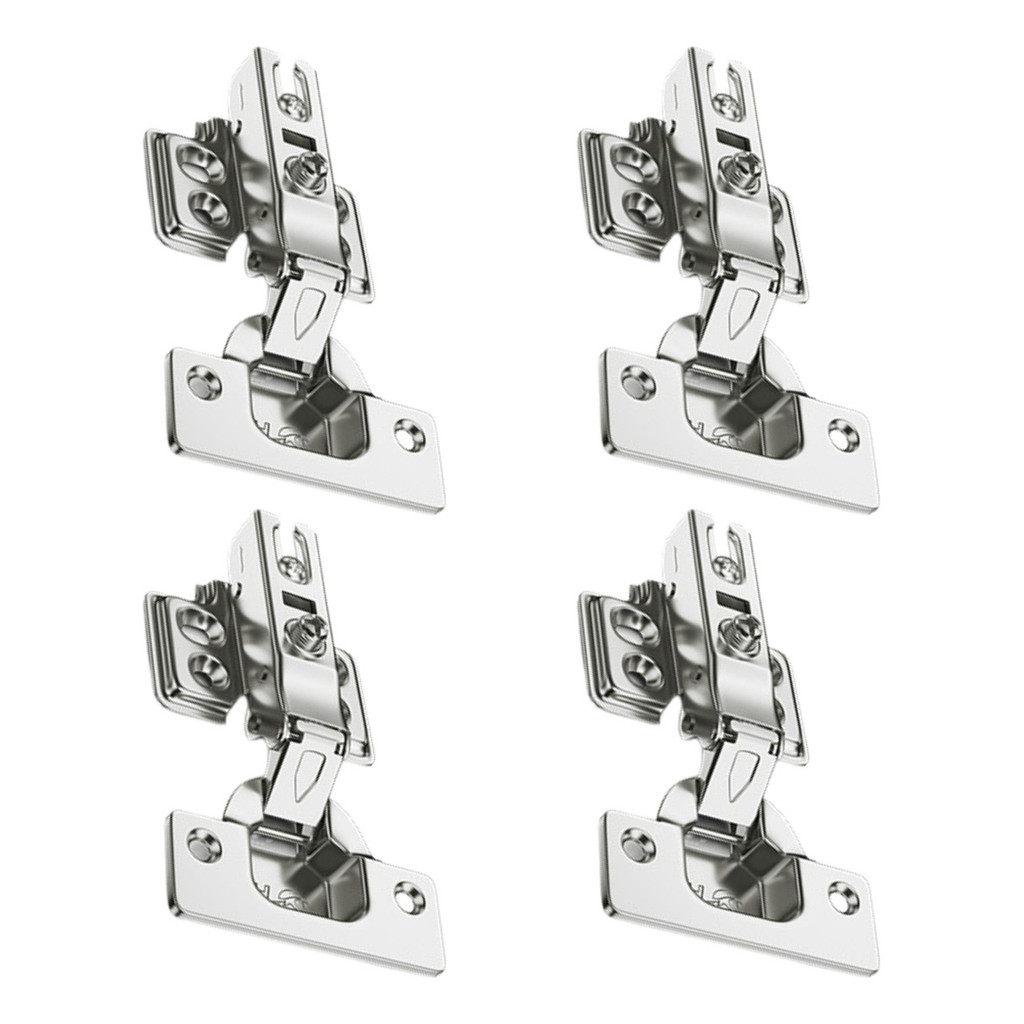 Kit 4 Dobradiça Calco Fixo Pistão/amortecedor Inox Reta 35mm | Shopee ...