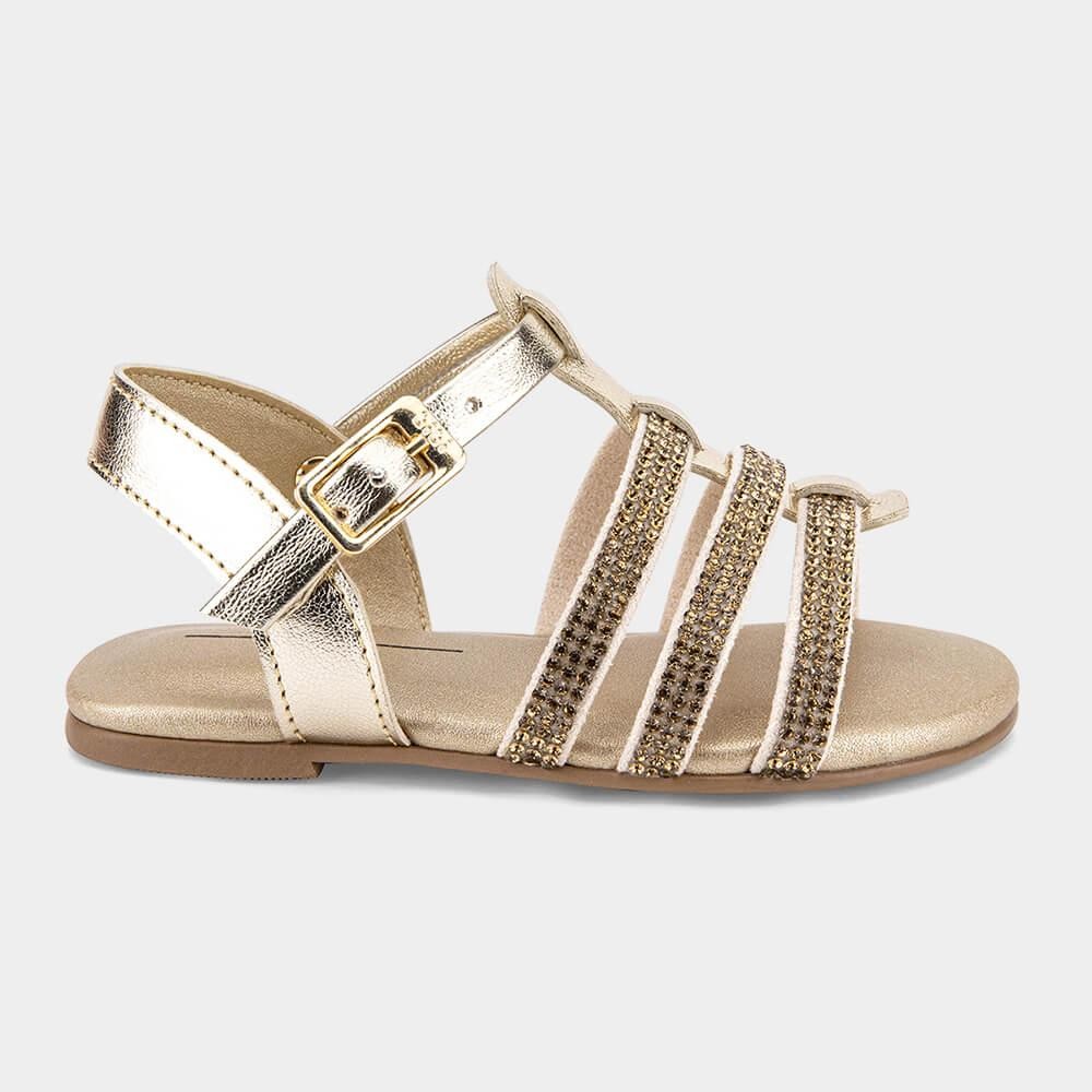 Sandália Infantil Bibi Mini Me Dourada com Brilho 1102345 | Shopee Brasil
