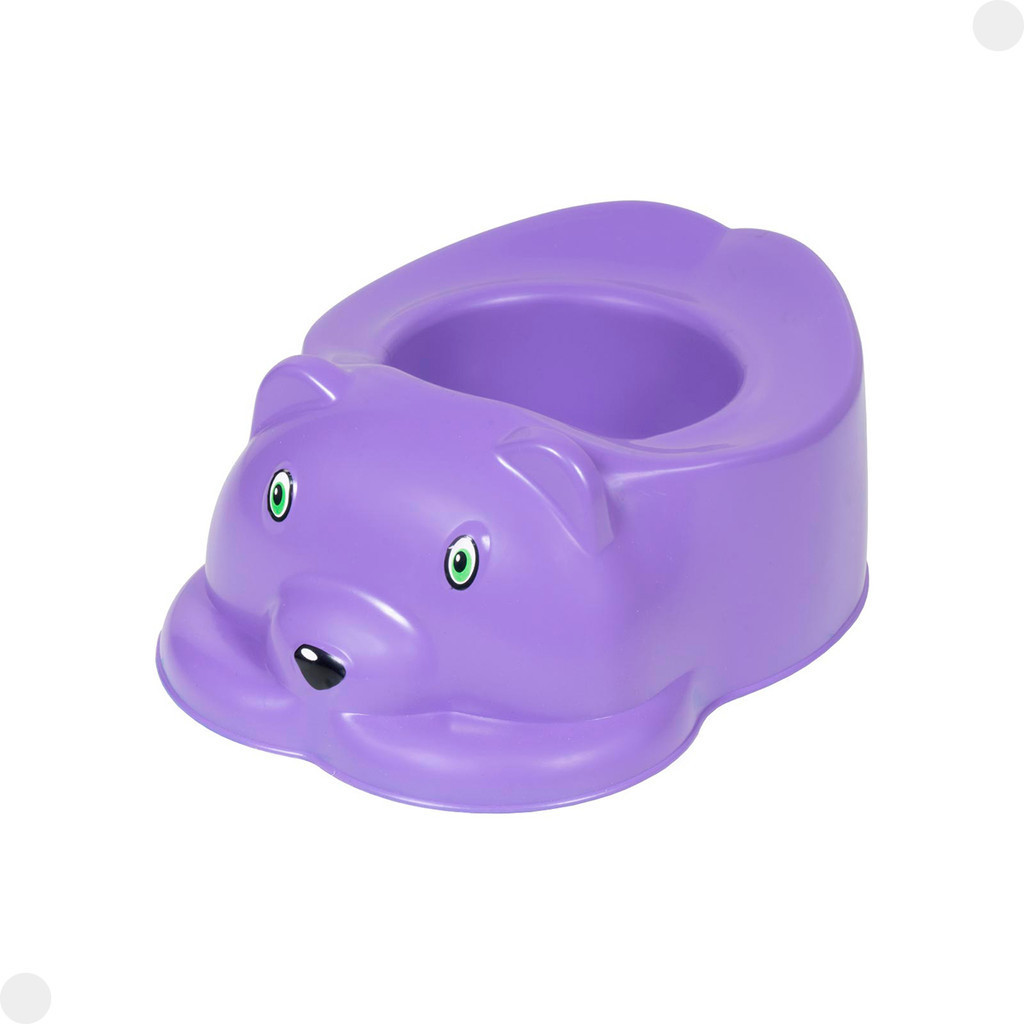 Penico Infantil Troninho Educativo Urso Lilás Menina - Styll | Shopee ...