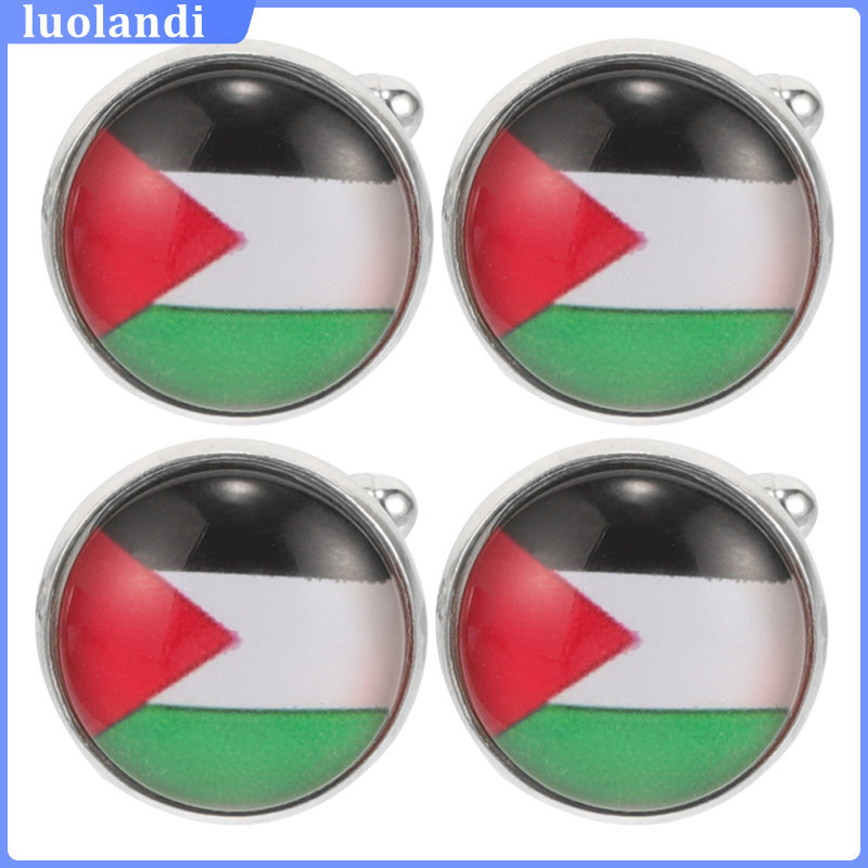 4 Pcs Gift Mens Gifts Suits for Palestine Cufflinks Business Groom ...