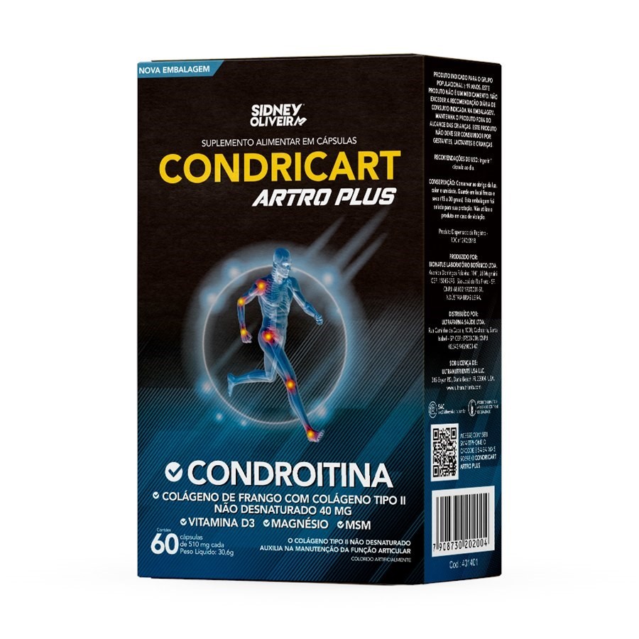 CONDRICART ARTRO PLUS COLAGENO TIPO II+CONDROITINA+MSM+VITAMINA D+ ...