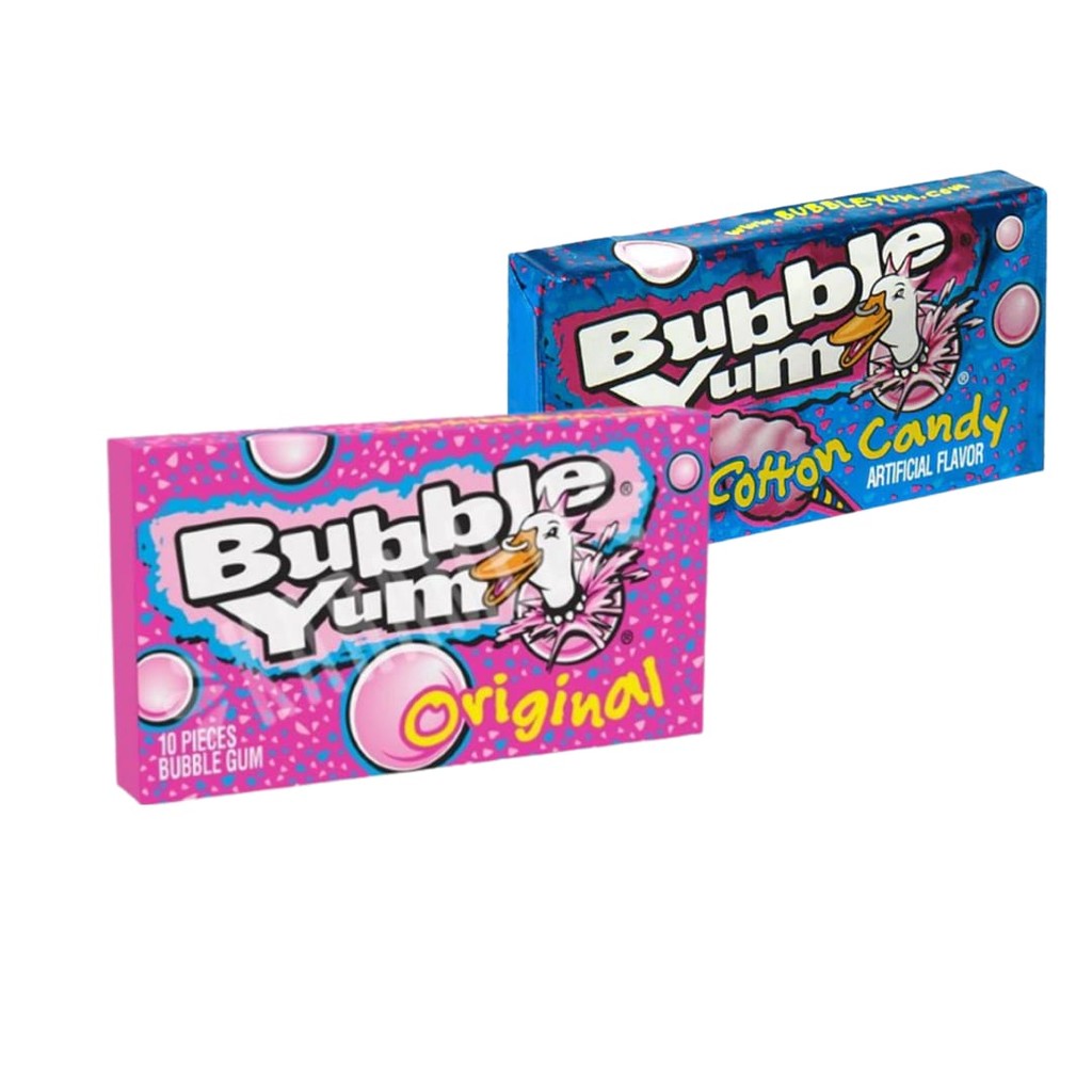 Chiclete Bubble Yum Cotton Candy e Original 80g - Importado | Shopee Brasil