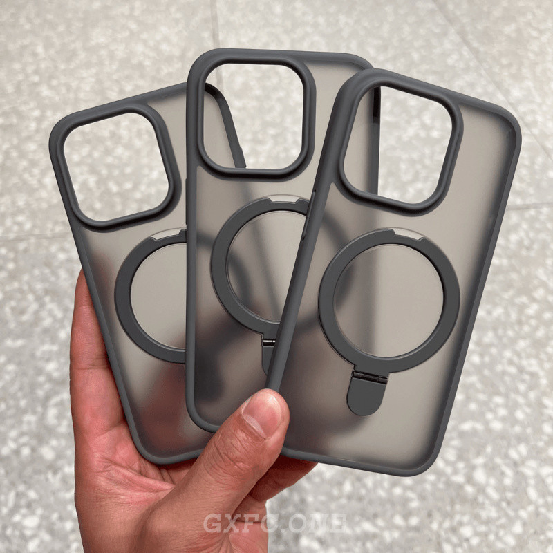 Capa Protetora Translúcida De Luxo Para iPhone 16 15 14 13 12 11 Pro Max Plus Magsafe Traseira ...