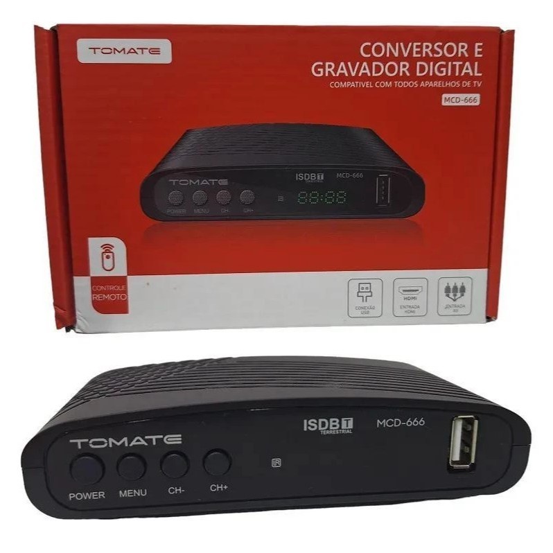 Conversor E Gravador Hdmi Av Digital Tomate Mcd 666 Full Hd | Shopee Brasil