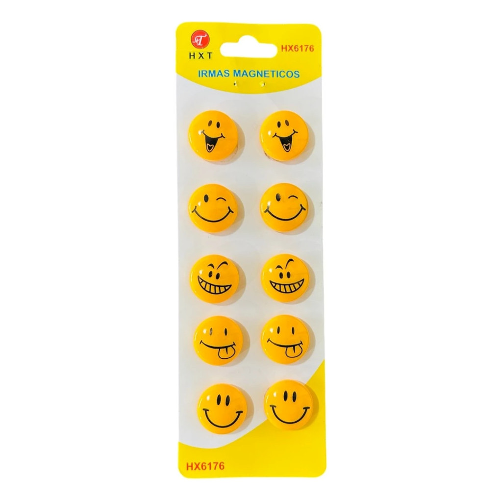 Imã Emoji Geladeira Decorativo Kit com 10 Unidades | Shopee Brasil