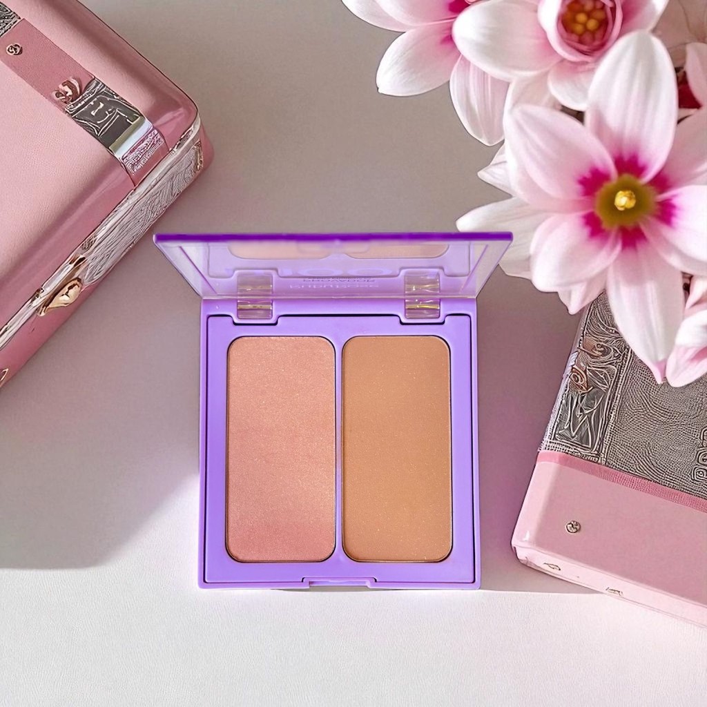 Duo de Blush Mood B20 Rosy Flush | B40 Ginger Bread Ruby Rose | 14g | Shopee Brasil