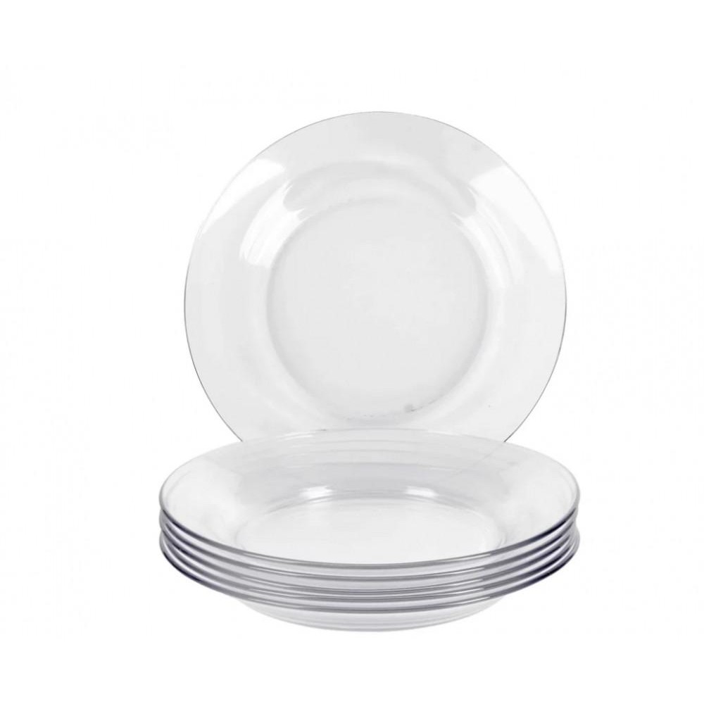 Kit 8 Pratos Fundo Astral Vidro Resistente Duralex - Nadir | Shopee Brasil