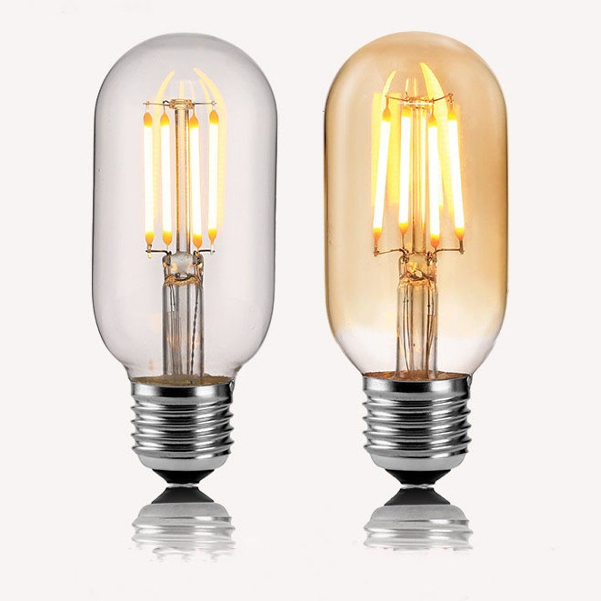 Lampada Filamento De Led Bulbo T45 Vintage Retro E27 4w 2200k | Shopee ...
