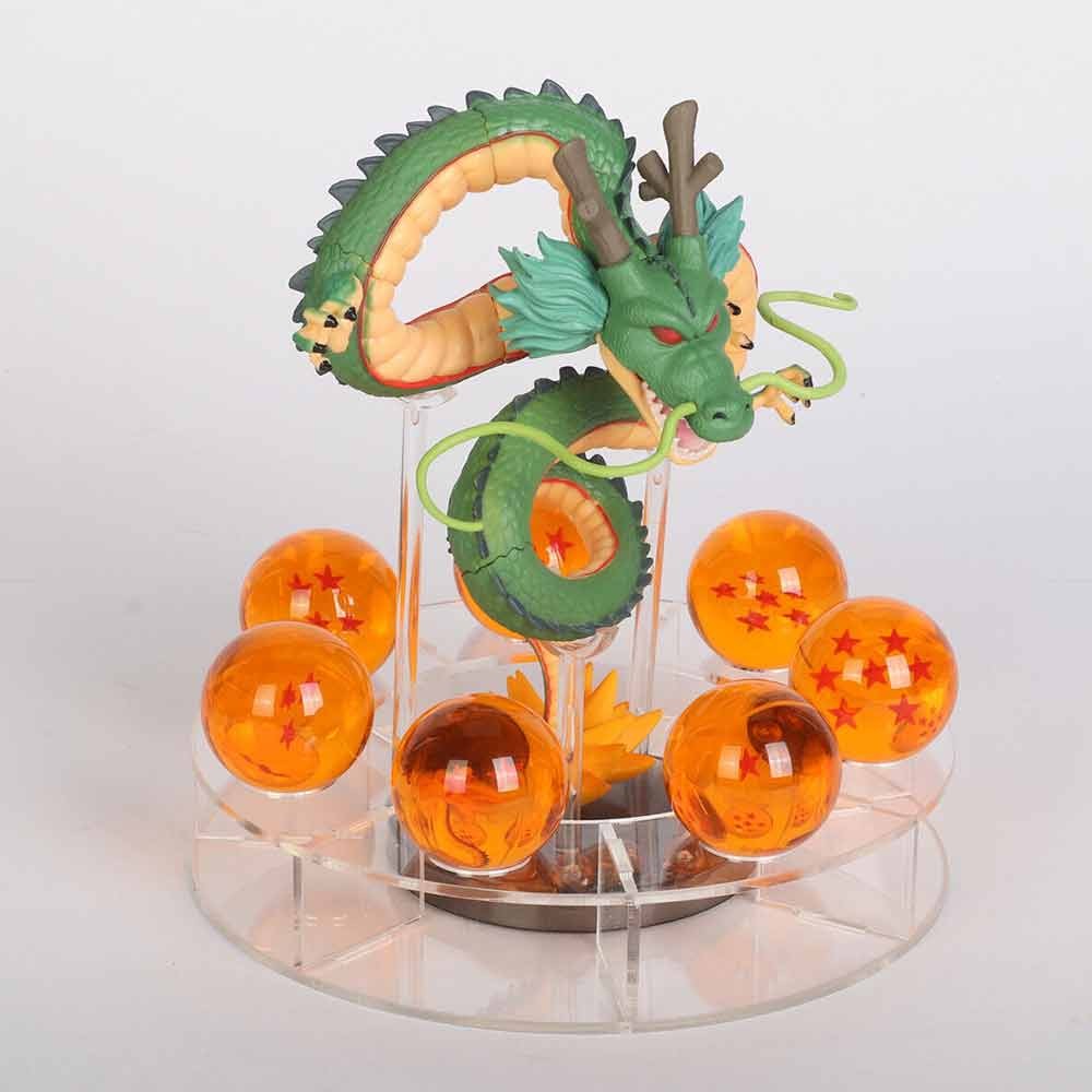 Dragon Ball Z Anime Shenlong Figures Set 7pc Star Crystal Ball Display ...