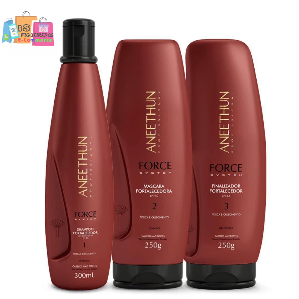 LINHA FORCE SYSTEM (ANEETHUN PROFICIONAL) | Shopee Brasil