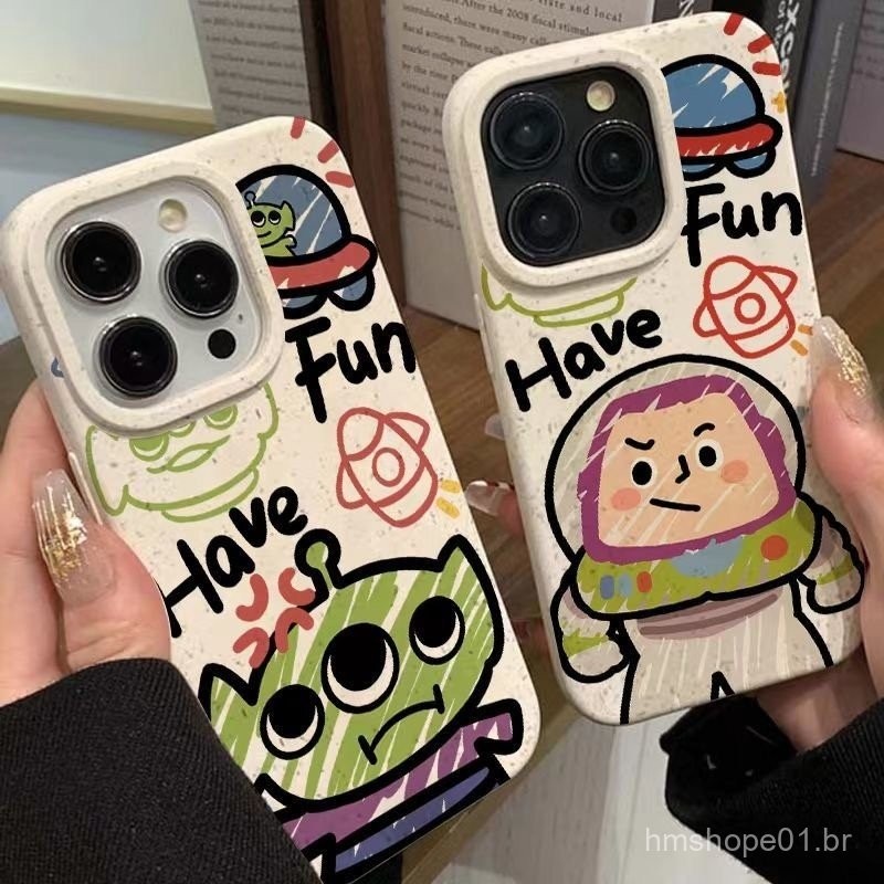 Para Redmi Cartoon pompom Lightyear capa de telefone macio para ...