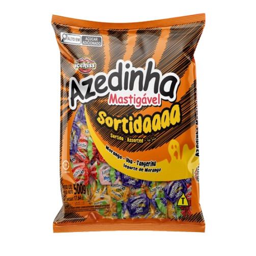 Bala Azedinha diversos sabores, Mastigável e Original - Cory - 500 g ...