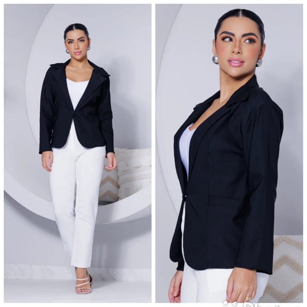 BLAZER BASICO BENGALINE | Shopee Brasil