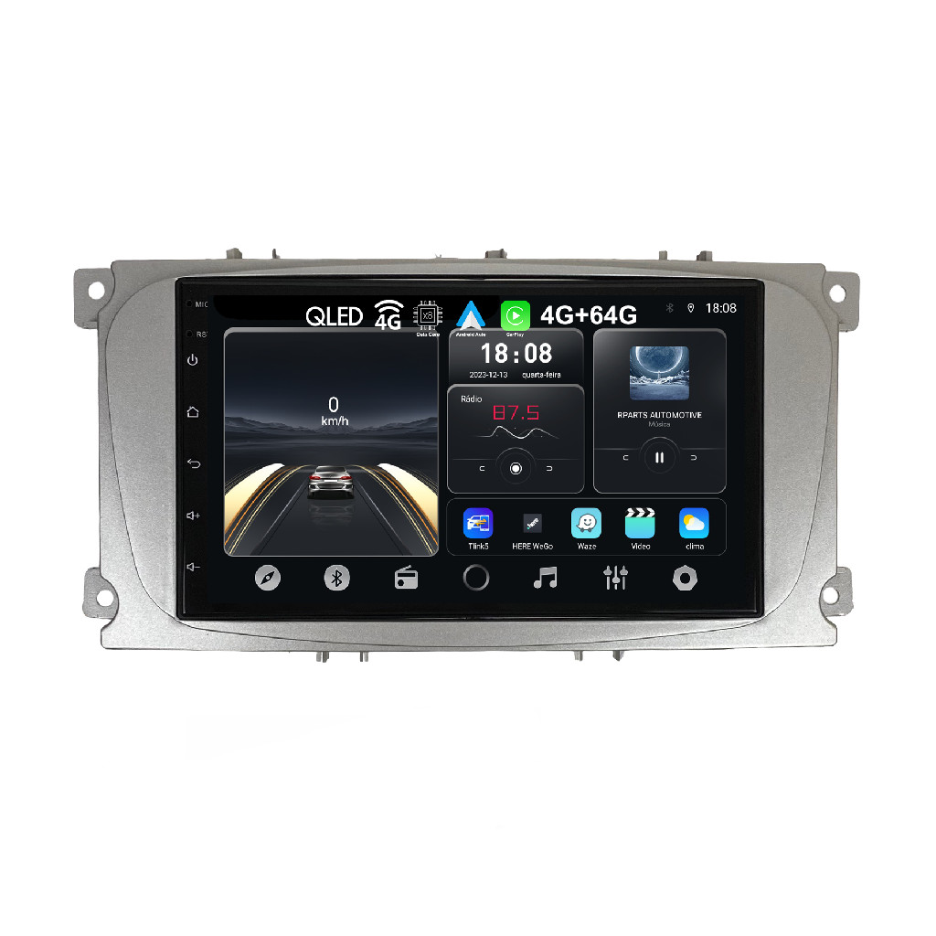 Kit Multimidia 7 Polegadas Android Ford Focus 2009 a 2013 Octa Core 4GB 64GB | Shopee Brasil