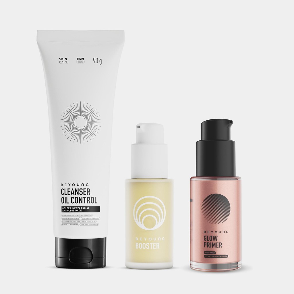 Kit Beyoung Básico Skincare e Make Rosé 3 Produtos | Shopee Brasil