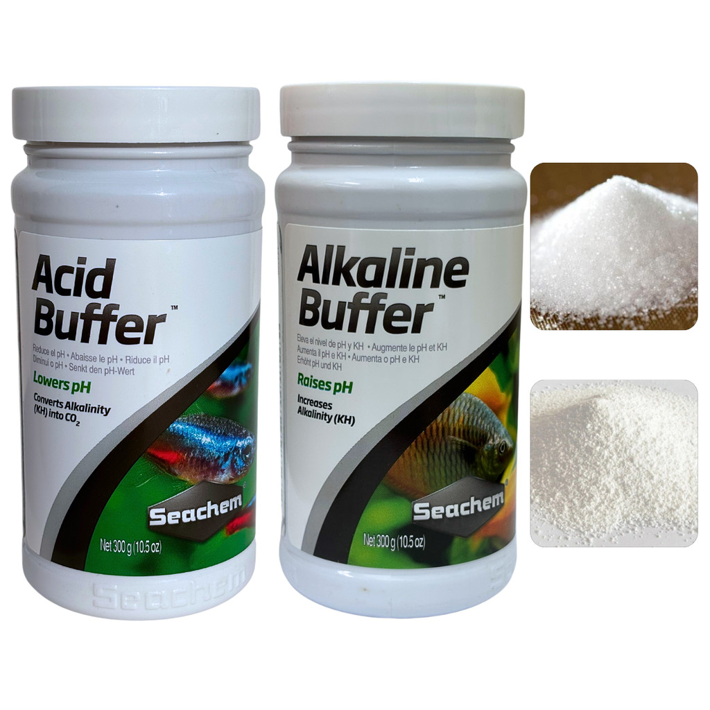 Regulador pH Seachem Acid Buffer + Alkaline Buffer 300g | Shopee Brasil