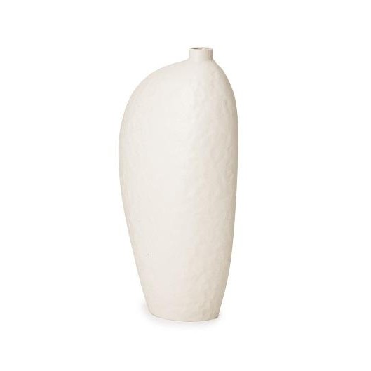 VASO EM CERAMICA BRANCO RUSTICO BOJUDO 40cm | Shopee Brasil
