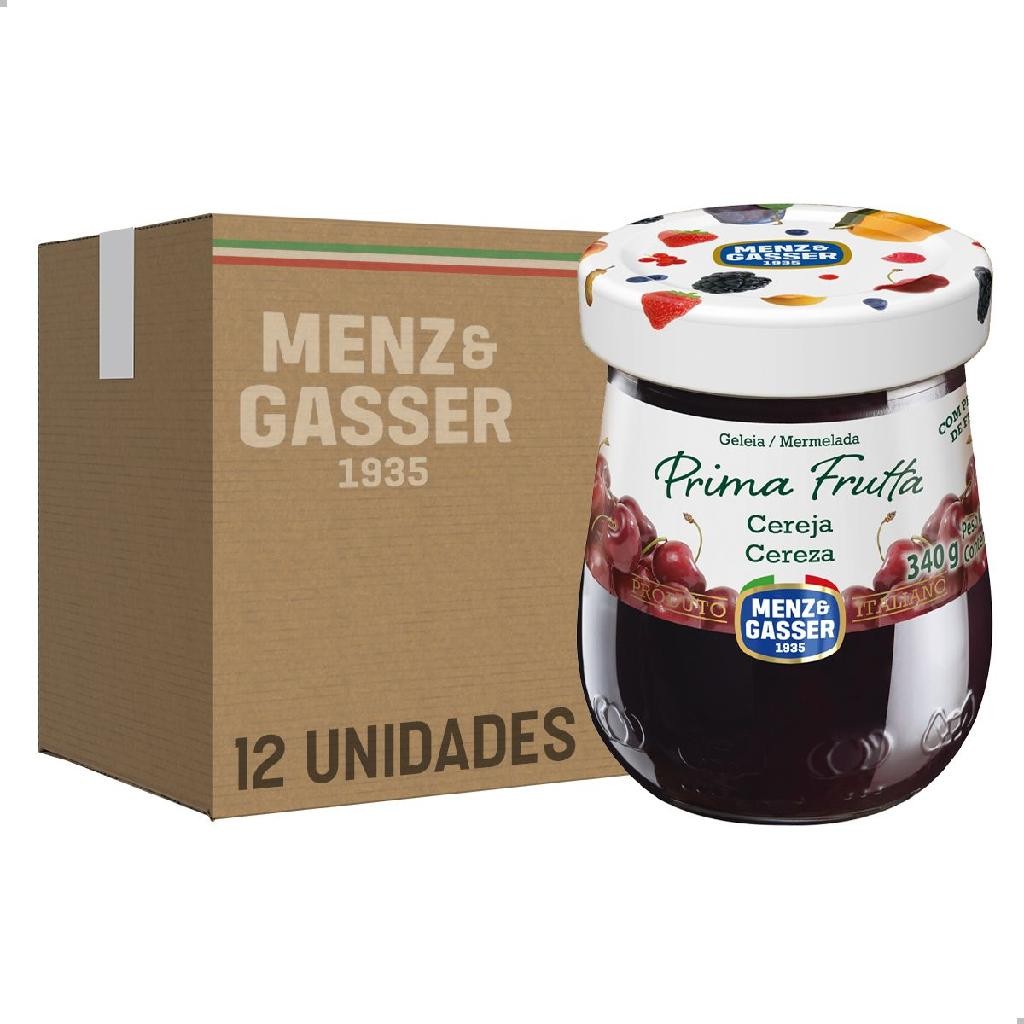 Geleia De Cereja Primafrutta Premium 340G Importada Caixa 12 Unidades ...