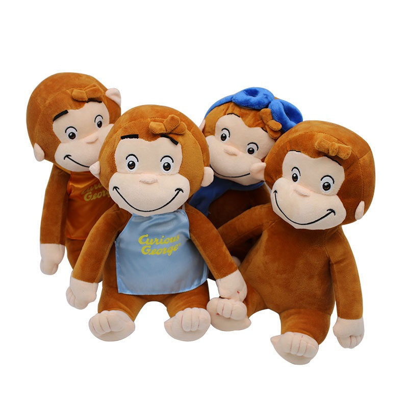 Boneco de Pelúcia Kawaii Macaco Curioso George para Crianças KDOP ...