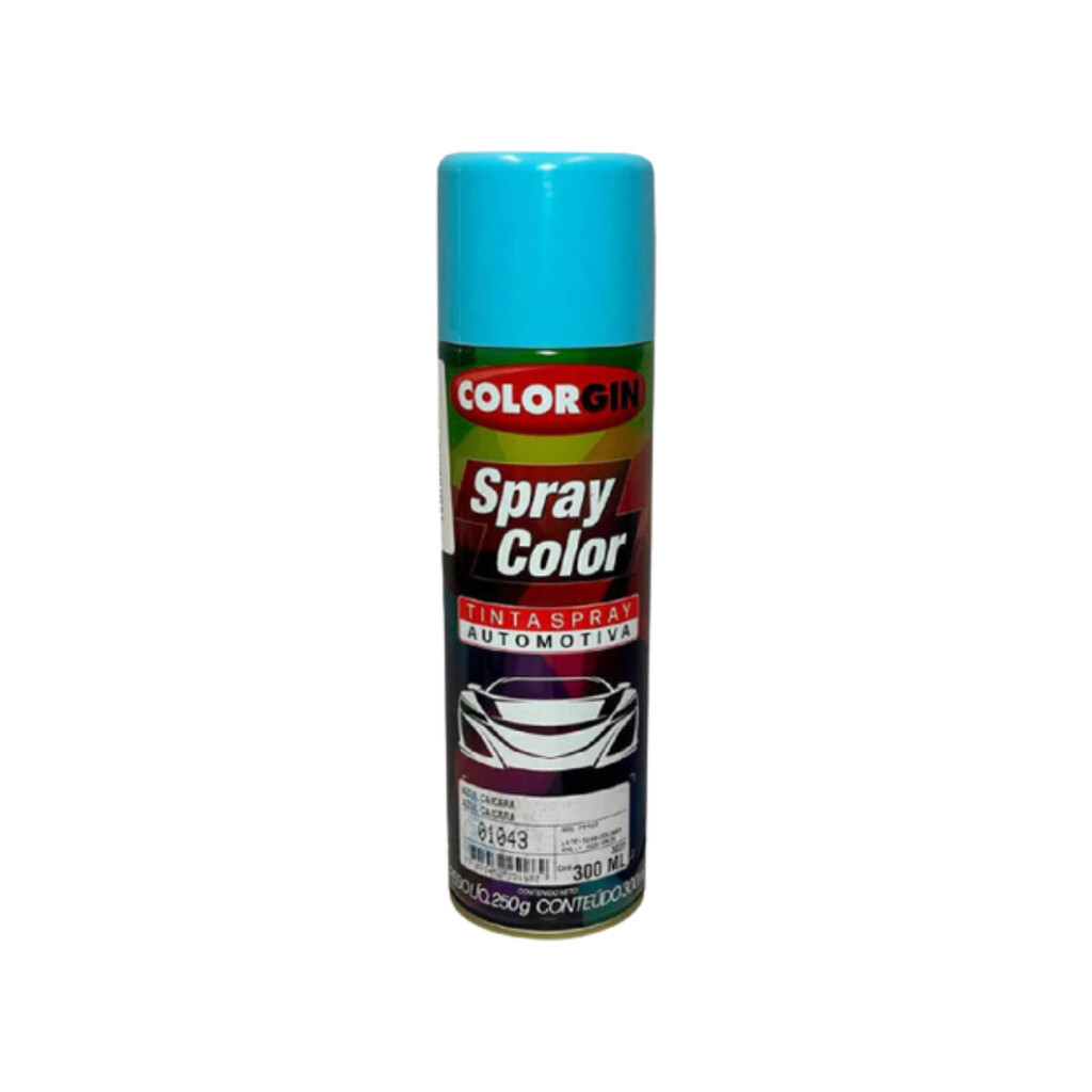 Tinta Spray Automotivo 300ml Azul Caicara - Colorgin | Shopee Brasil