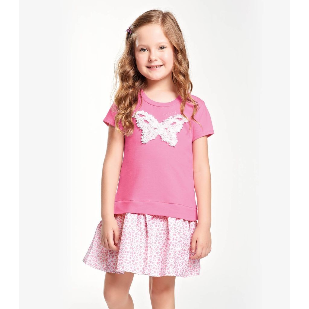 Vestido Infantil Borboleta Trick Nick Rosa | Shopee Brasil