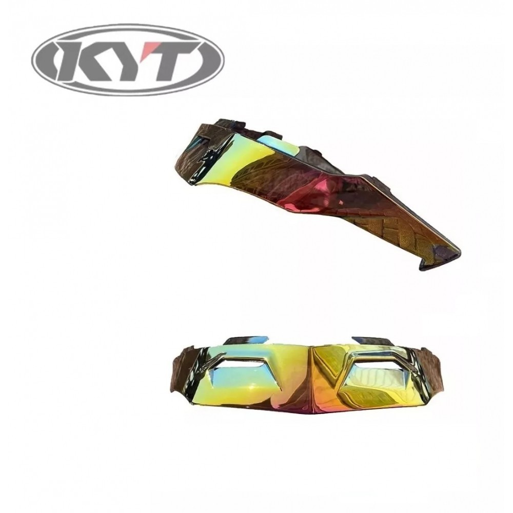 Aerofolio Traseiro Spoiler Racing Capacete KYT TT Course Iridium ...