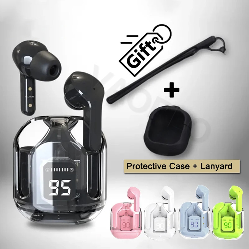 T6 TWS Fones De Ouvido Sem Fio Esportivos Redução De Ruído De Jogos Com ...