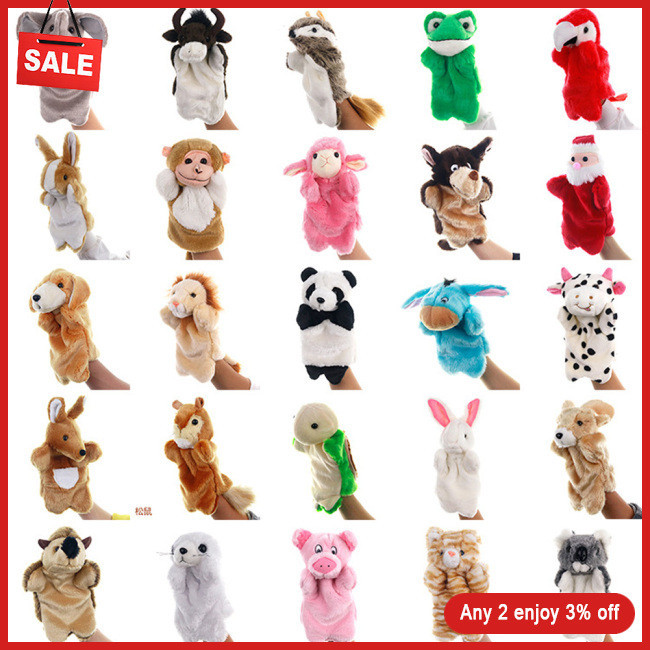 ABB Big Hand Puppet Animal Plush Toys Cloth Cognição Educacional ...