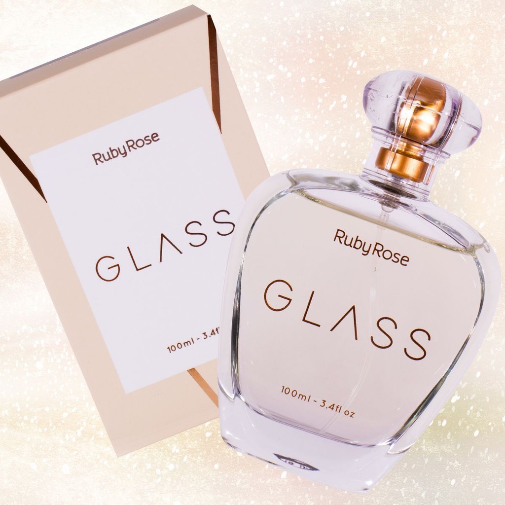Deo Colônia Perfume Desodorante Ruby Rose Glass 100ml | Shopee Brasil