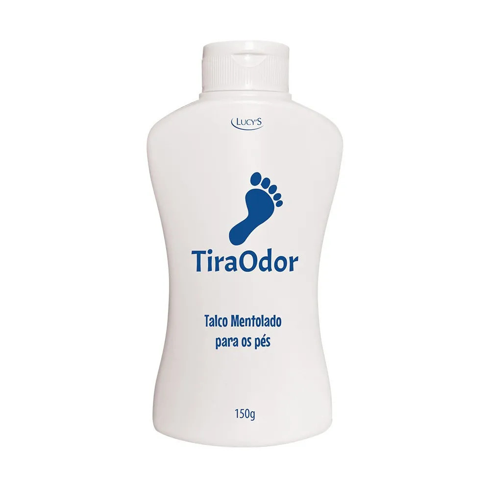 Talco Mentolado Para os Pés Com Anti-Microbiano – Tira Odor 150g Lucys ...