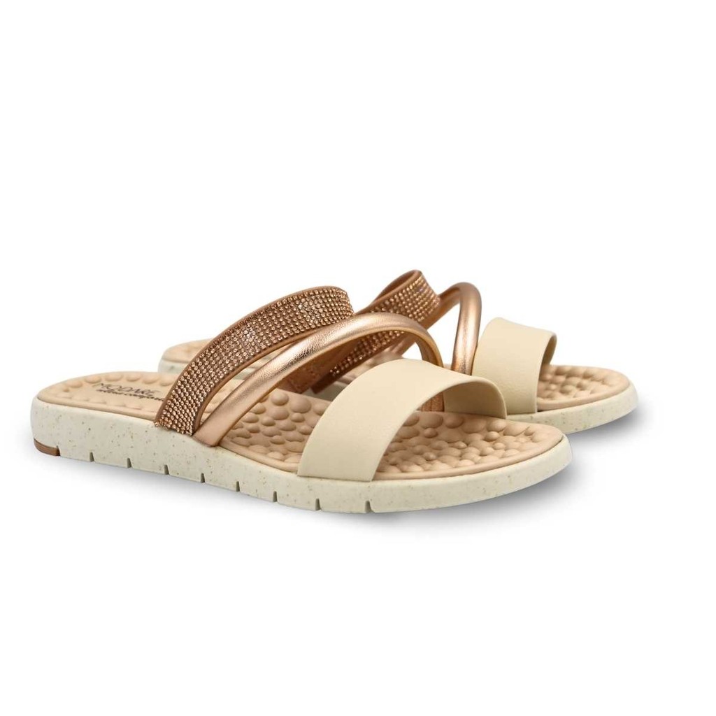 Papeti Modare Bege Com Brilho Solado Flatform | Shopee Brasil