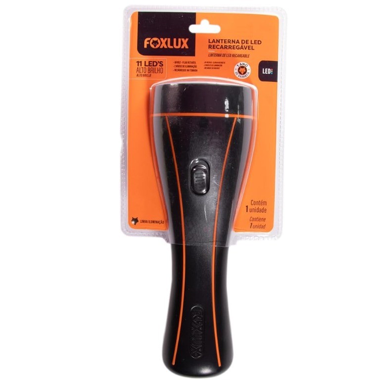 Lanterna Foxlux 11 LEDS Recarregável Bivolt | Shopee Brasil