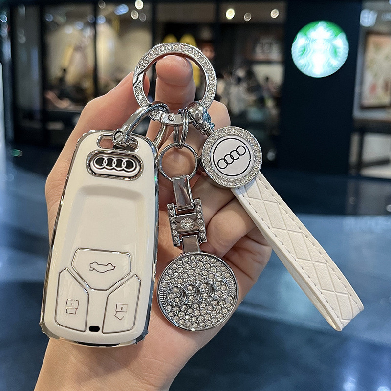 Conjunto de chaves Audi a6l aplicável feminino a4l shell q5l fivela a3 pacote q3 q2l q3 especial ...