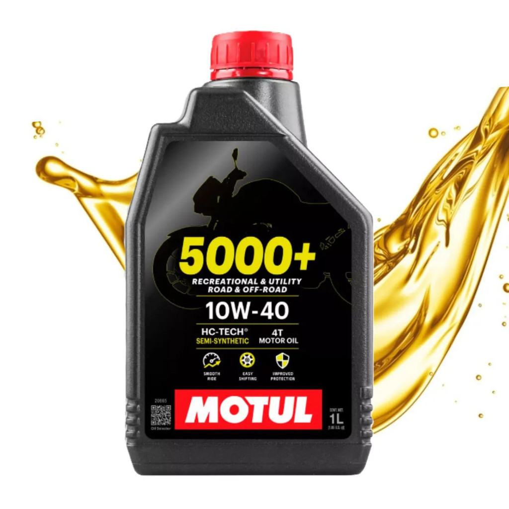 Motul Óleo Motor Moto Semi-Sintético 5000+ 10W-40 1Litros | Shopee Brasil
