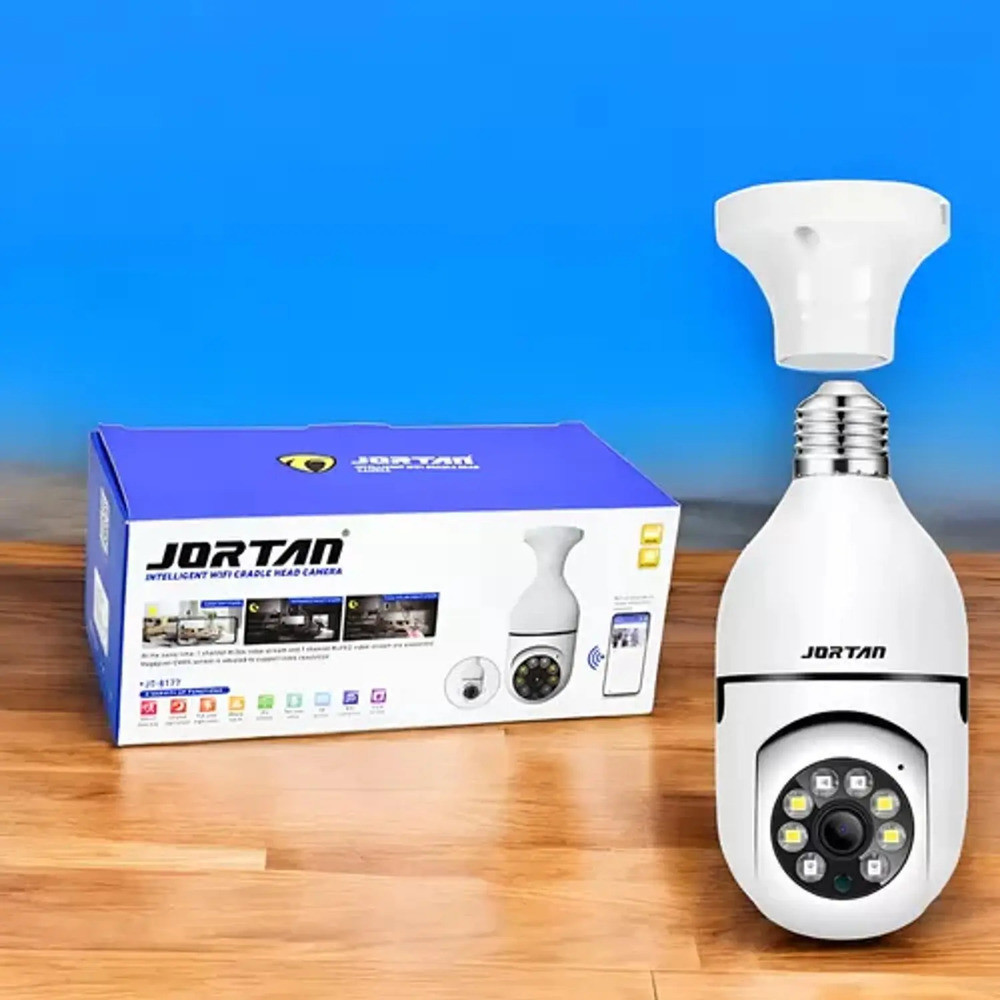 Câmera de Segurança Wi-Fi Inteligente JORTAN JT-8177 Visão Noturna ...